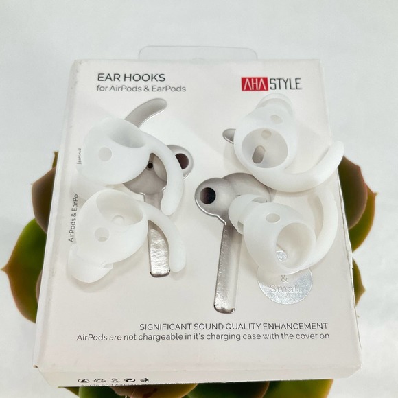 AHA STYLE | Headphones | Ear Hooks For Airpods Earpods 2 Pairs Small ...